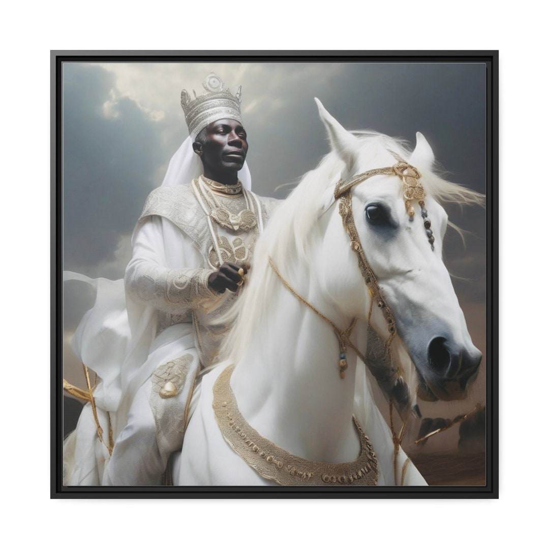 Obatala Art on Canvas Oversized Orisha God Painting African God Canvas ...
