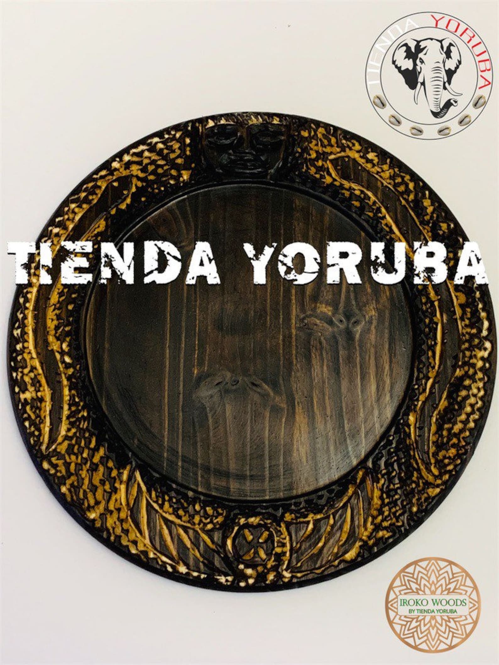 Tablero De Ifa Opón Ifa Divination Board 18 12 De Trabajo Babalawo Oluo ...