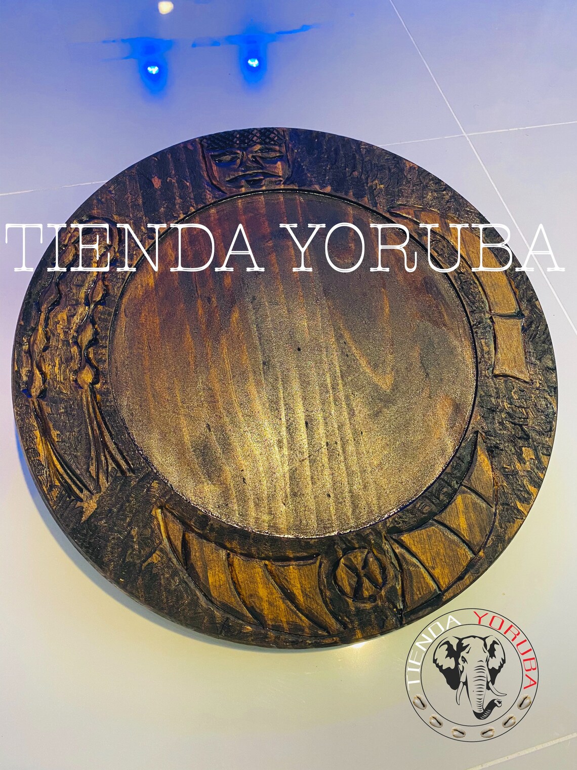 Tablero De Ifa Opon Ifa Divination Board Ifa Orummila Orula Yoruba ...
