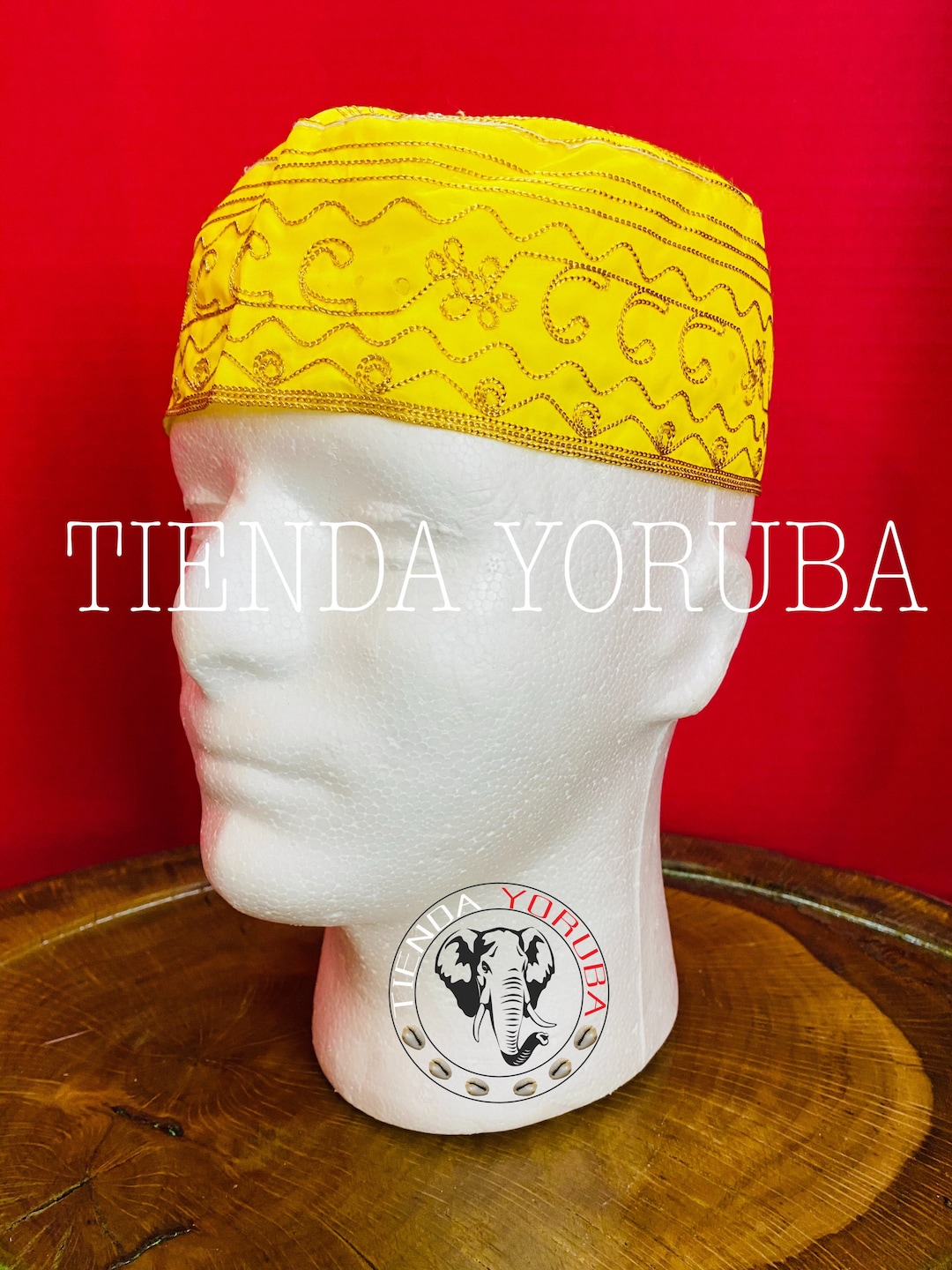 Orisha Headwear | Ceremonial Hat | Oshun Hat | Babalawo Hat | Yoruba ...