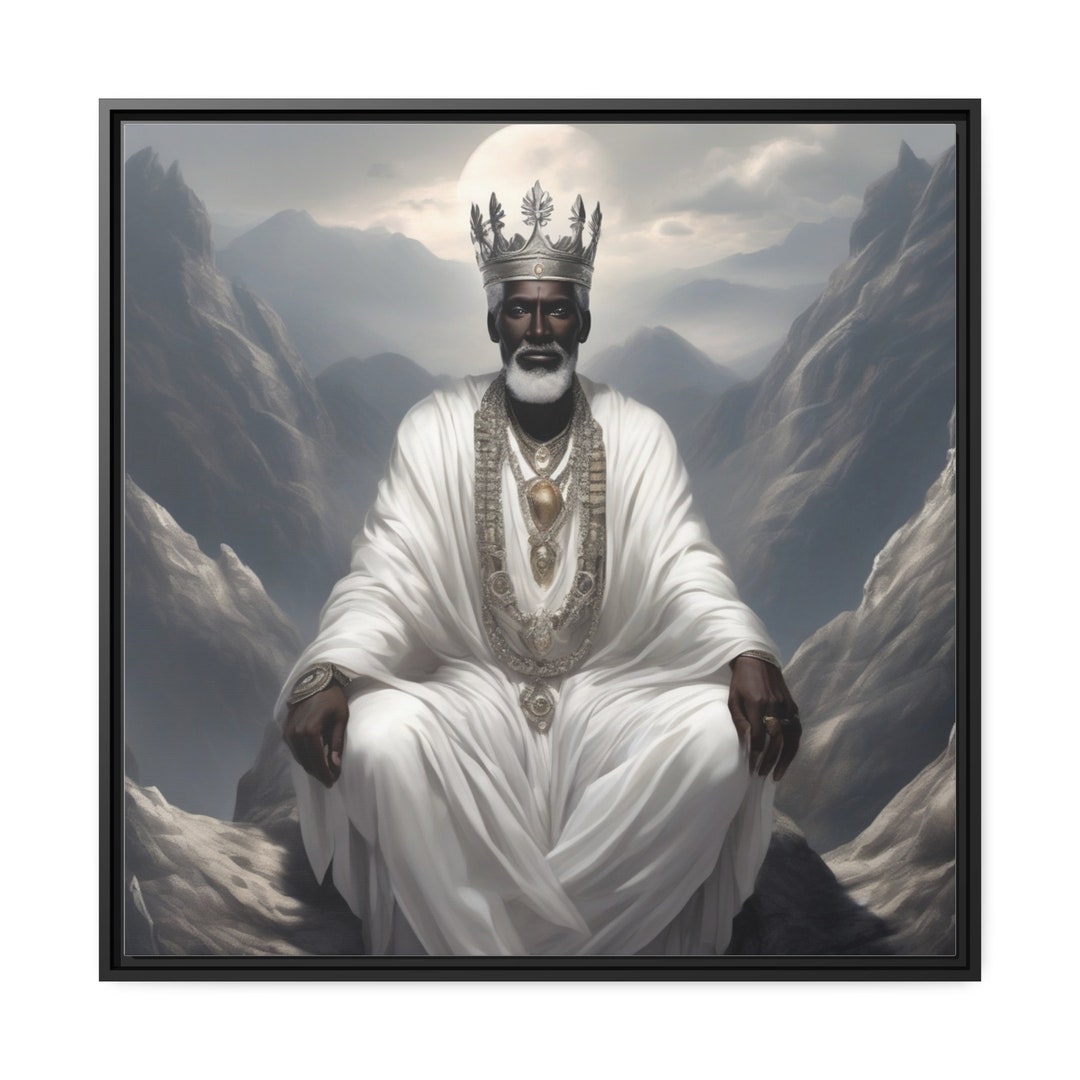 Obatala Art on Canvas Oversized Orisha God Painting African God Canvas ...