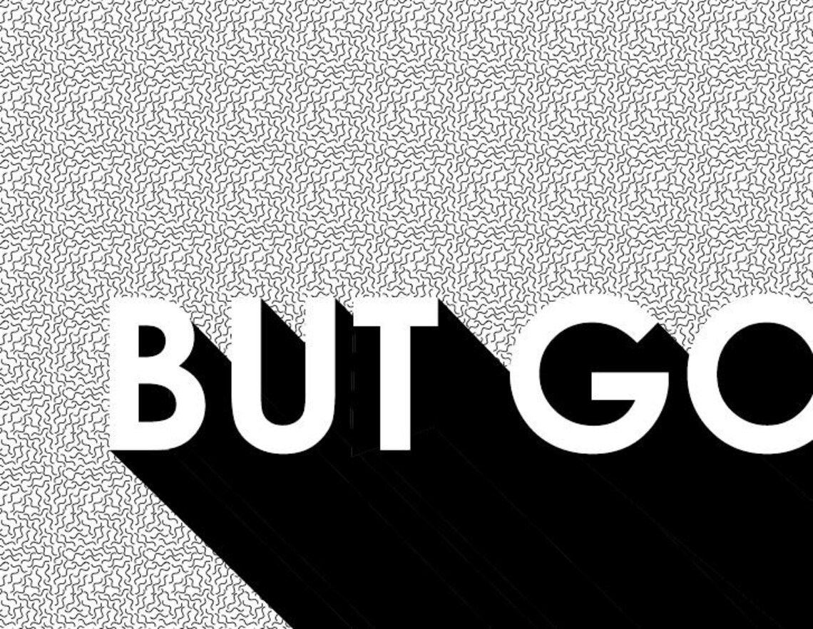 But God Christian Wall Art, Bible Verse Wall Art, Christian Gift and ...