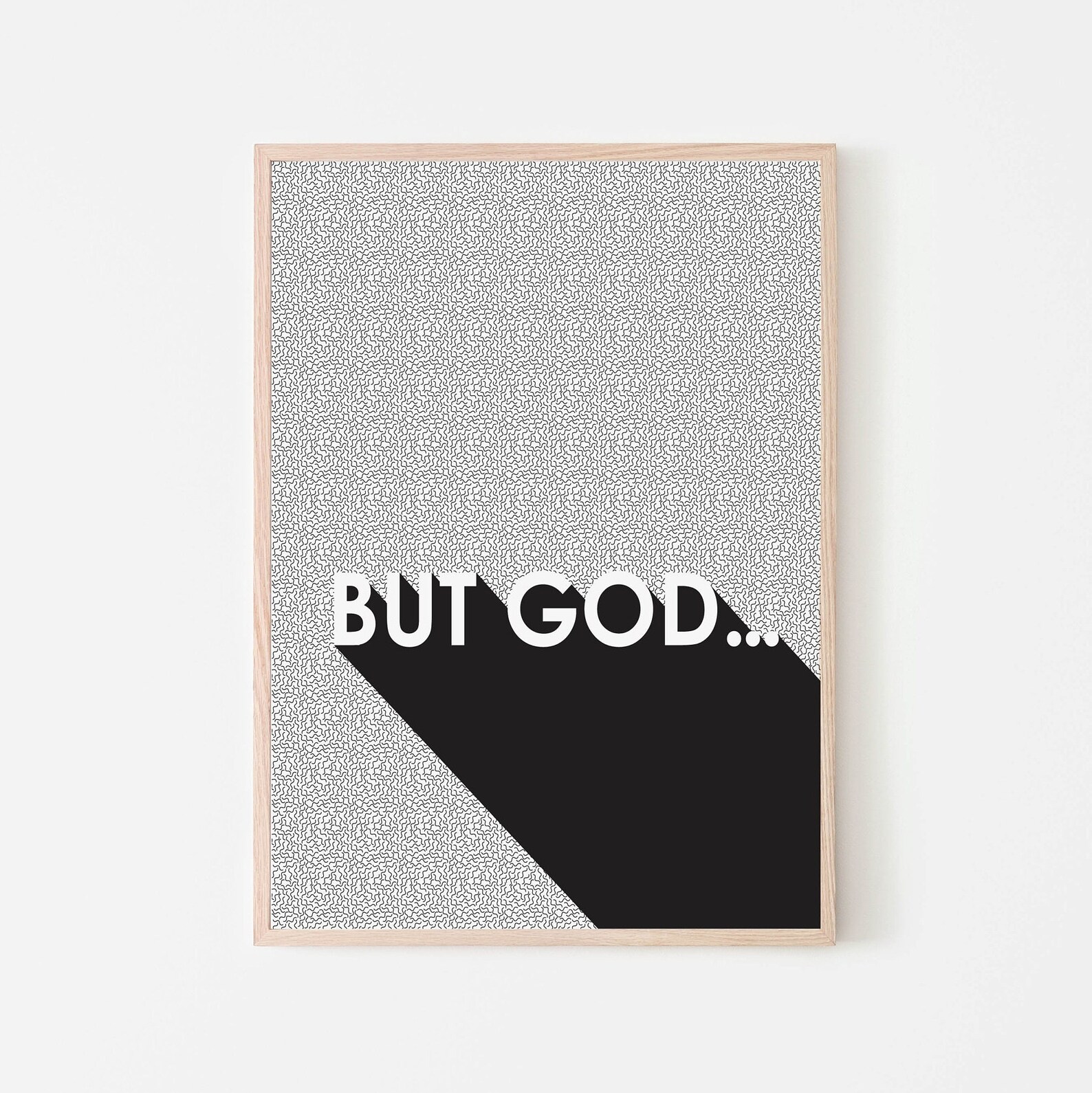 But God Christian Wall Art, Bible Verse Wall Art, Christian Gift and ...