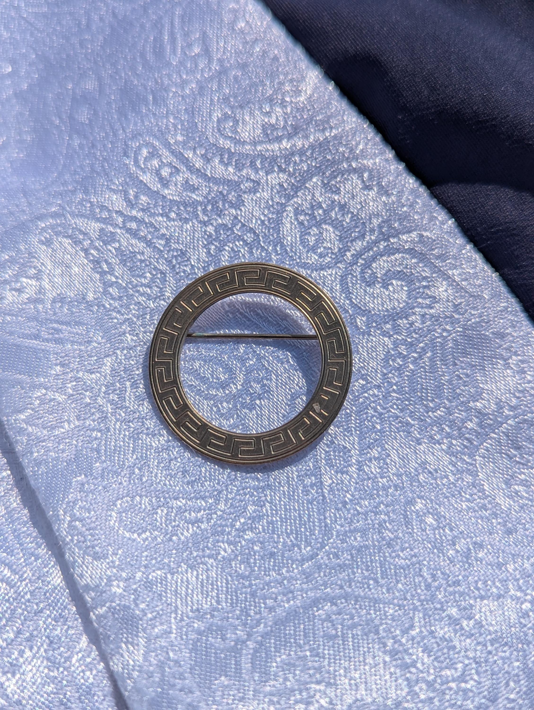 Gold Circle Stock Tie Pin - Etsy