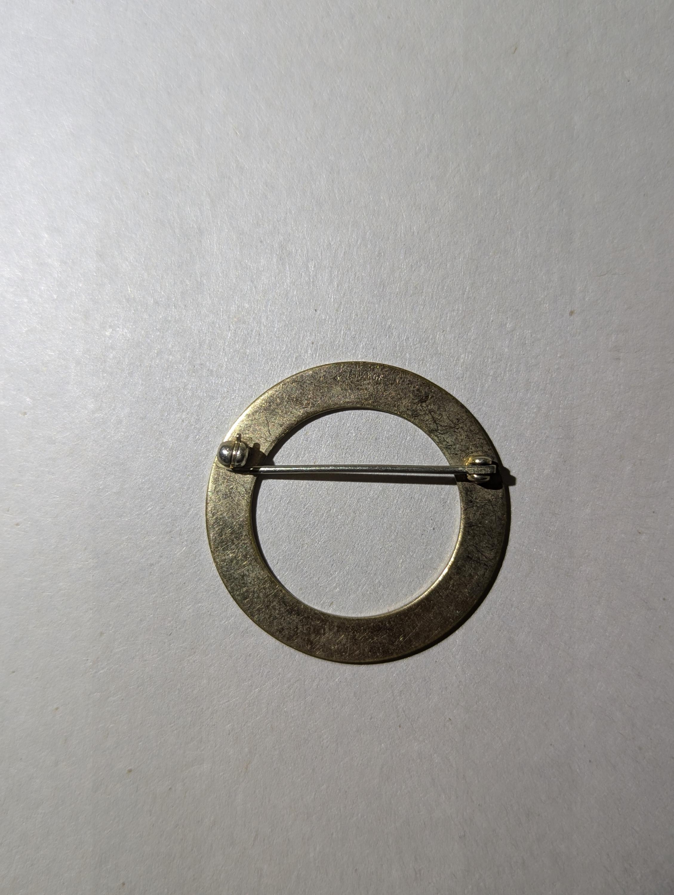 Gold Circle Stock Tie Pin - Etsy