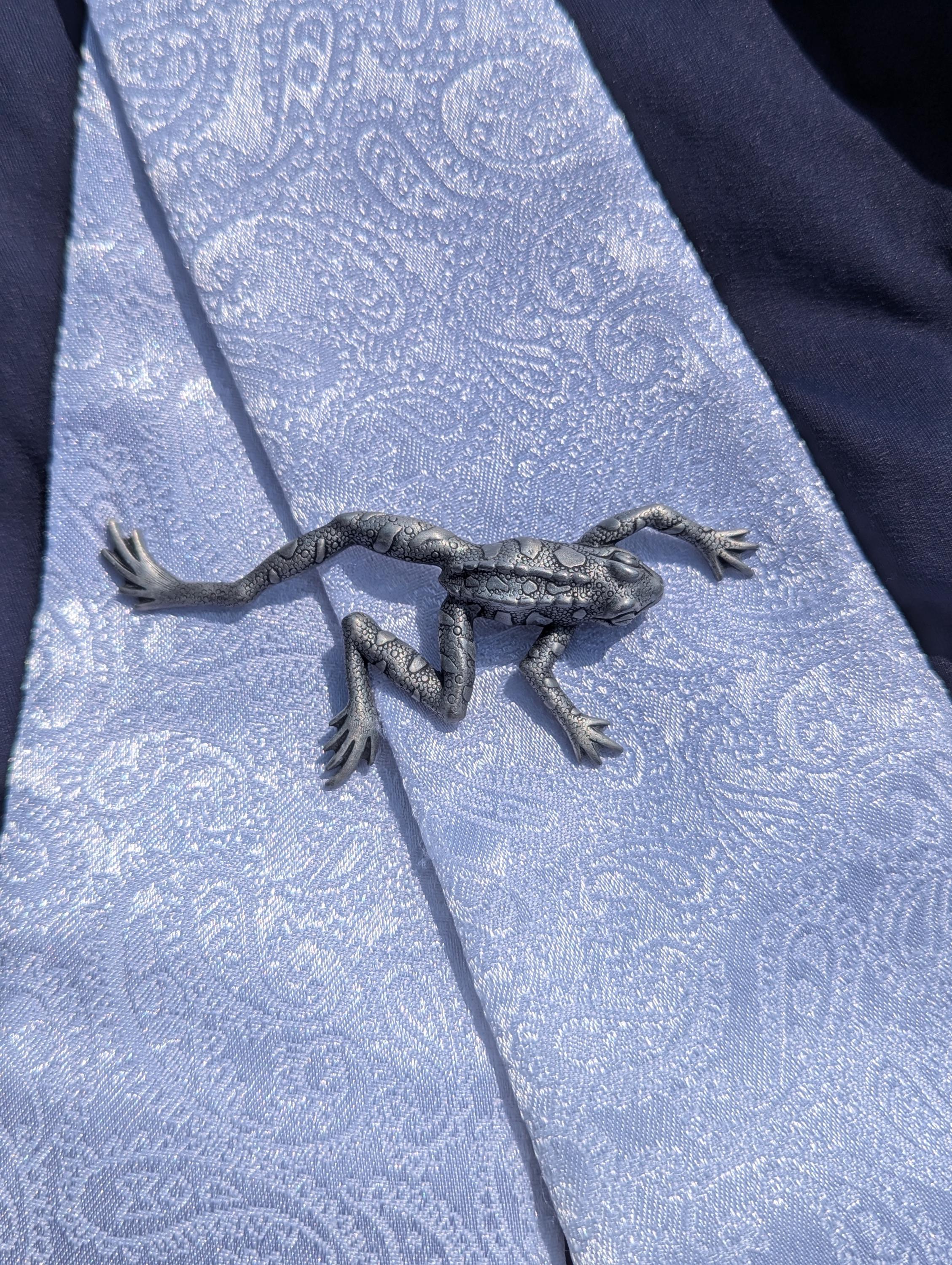 Silver Frog Stock Tie Pin - Etsy