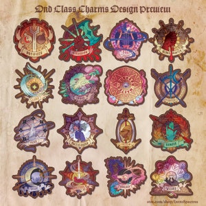 Dnd Class + DM Charm Keychains - Etsy