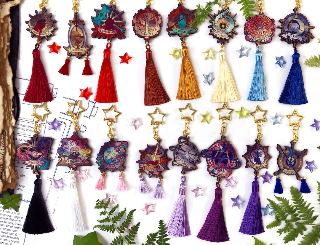 Dnd Class + DM Charm Keychains - Etsy