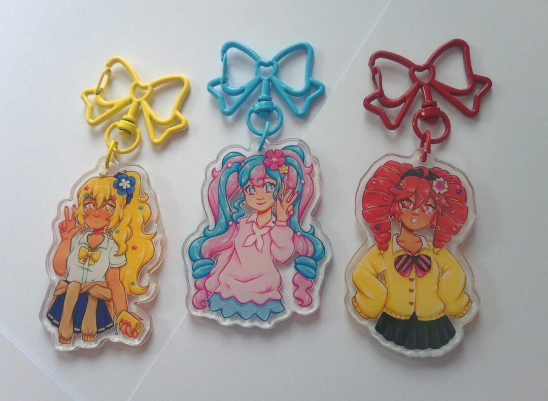 Gyaru Triple Baka Vocaloid Acrylic Keychains Vsinger - Etsy