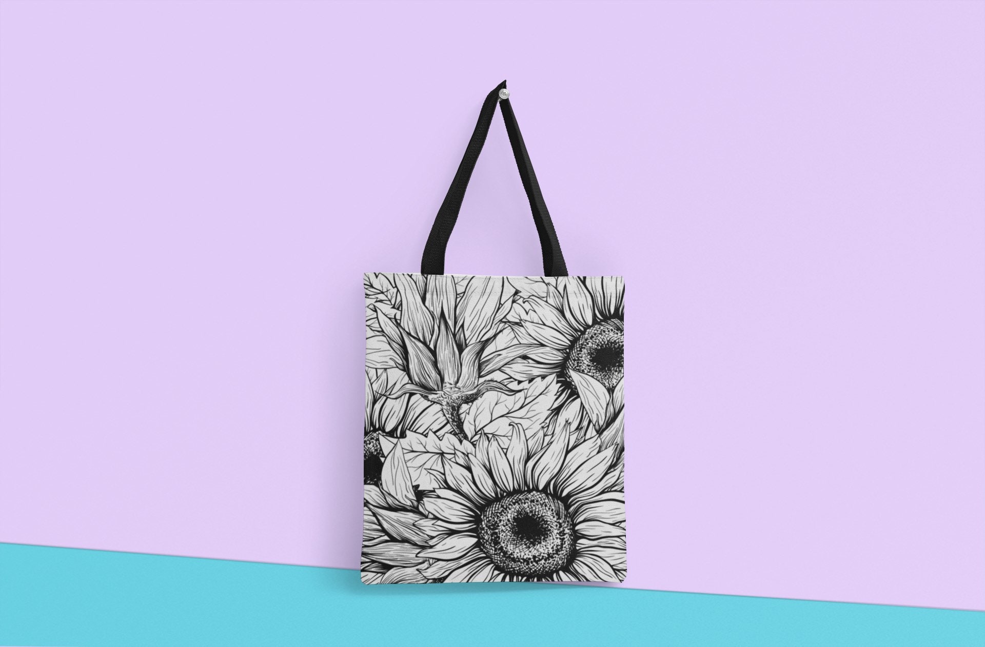 Sunflower Tote Bag, Sunflower Tote, Sunflower Bag Tote Bag, Sunflowers ...
