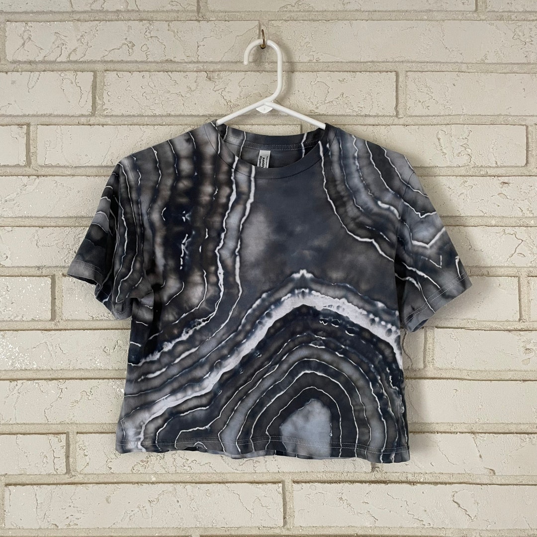 Tie-dye Crop Top, Geode Tie-dye, Junior’s Top, Women’s Top, Tie-dye Tee ...