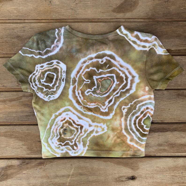 Tie-Dye Crop Top Geode Tie-Dye Juniors Crop Top Womens | Etsy