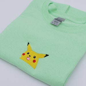 Surprised Pika Embroidered - Choose Between Tshirt / Hoodie / Crewneck ...