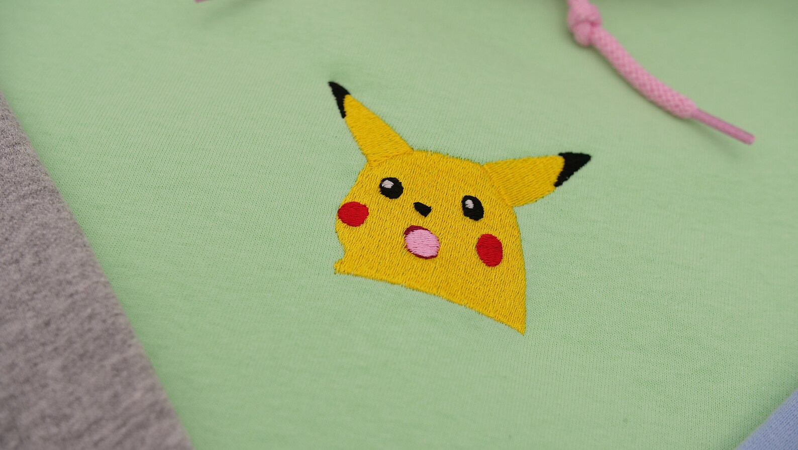 Surprised Pika Embroidered Choose Between Tshirt / Hoodie / - Etsy