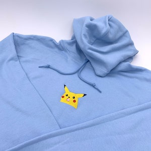 Surprised Pika Embroidered Choose Between Tshirt / Hoodie / Crewneck ...