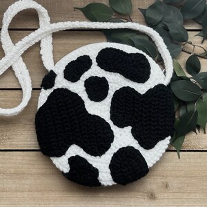 Cow Print Purse (zippered and Lined) | Crochet - Etsy