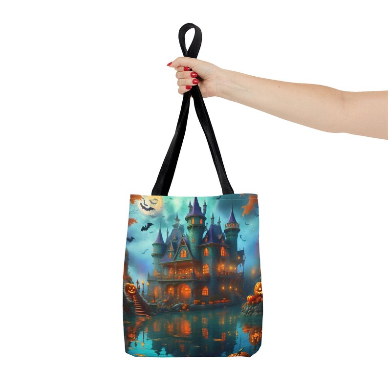 Halloween Castle Party Tote Treat Bag - Etsy