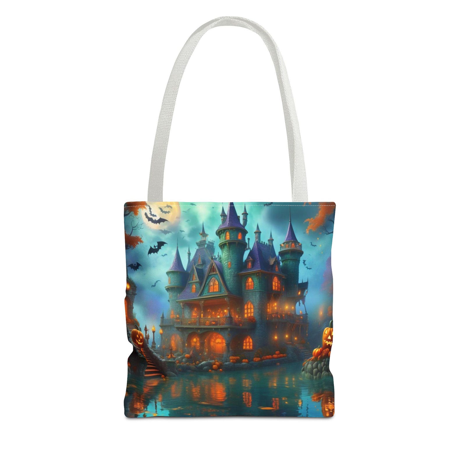 Halloween Castle Party Tote Treat Bag - Etsy