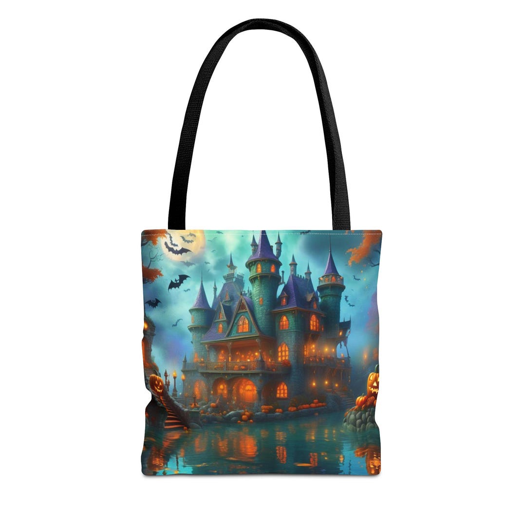 Halloween Castle Party Tote Treat Bag - Etsy