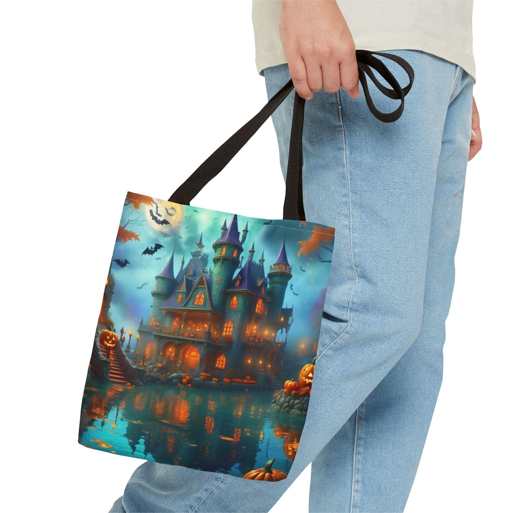 Halloween Castle Party Tote Treat Bag - Etsy
