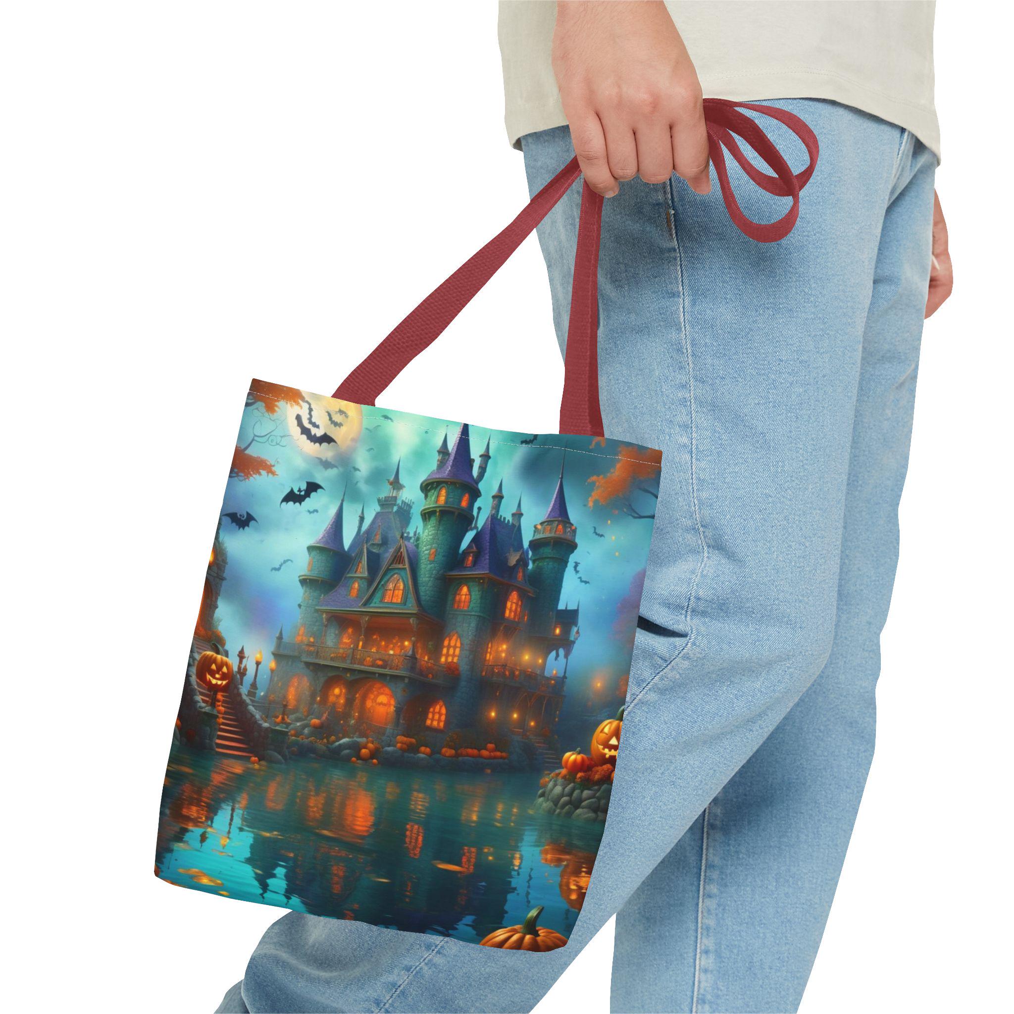 Halloween Castle Party Tote Treat Bag - Etsy