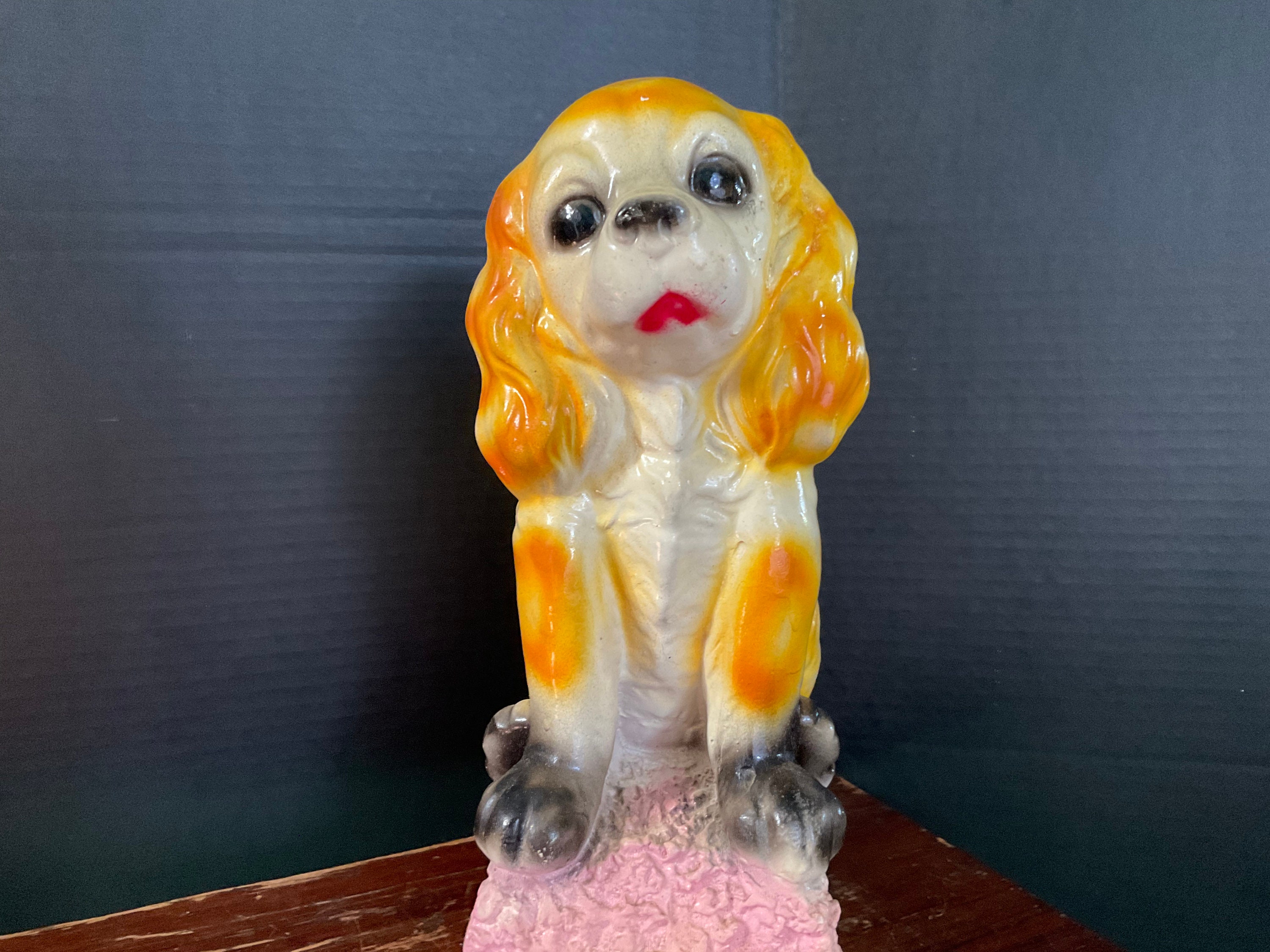 Large Vintage Mid Century 1950s Adorable Chalkware Spaniel - Etsy