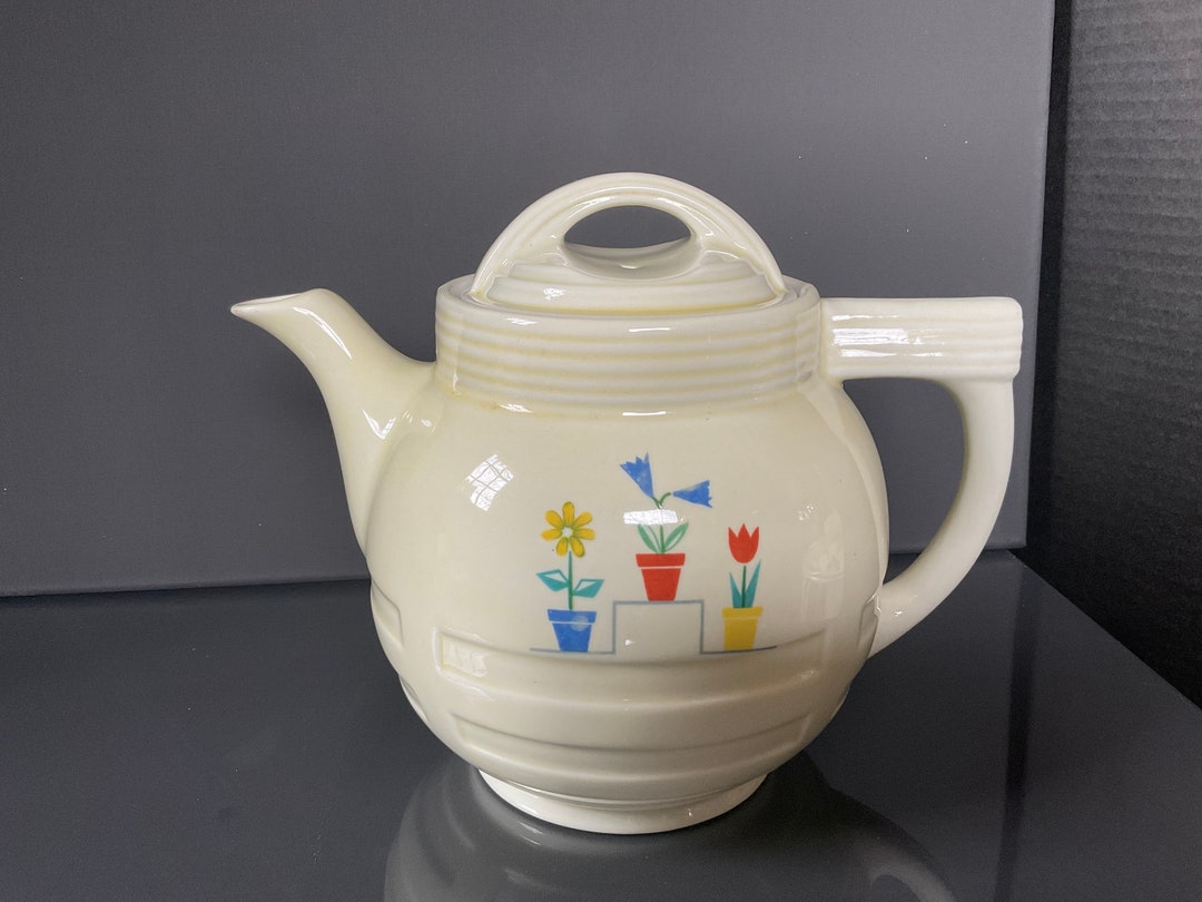 Vintage 1950’s Ceramic Drip-o-lator Coffee Pot With Lid in Potted ...