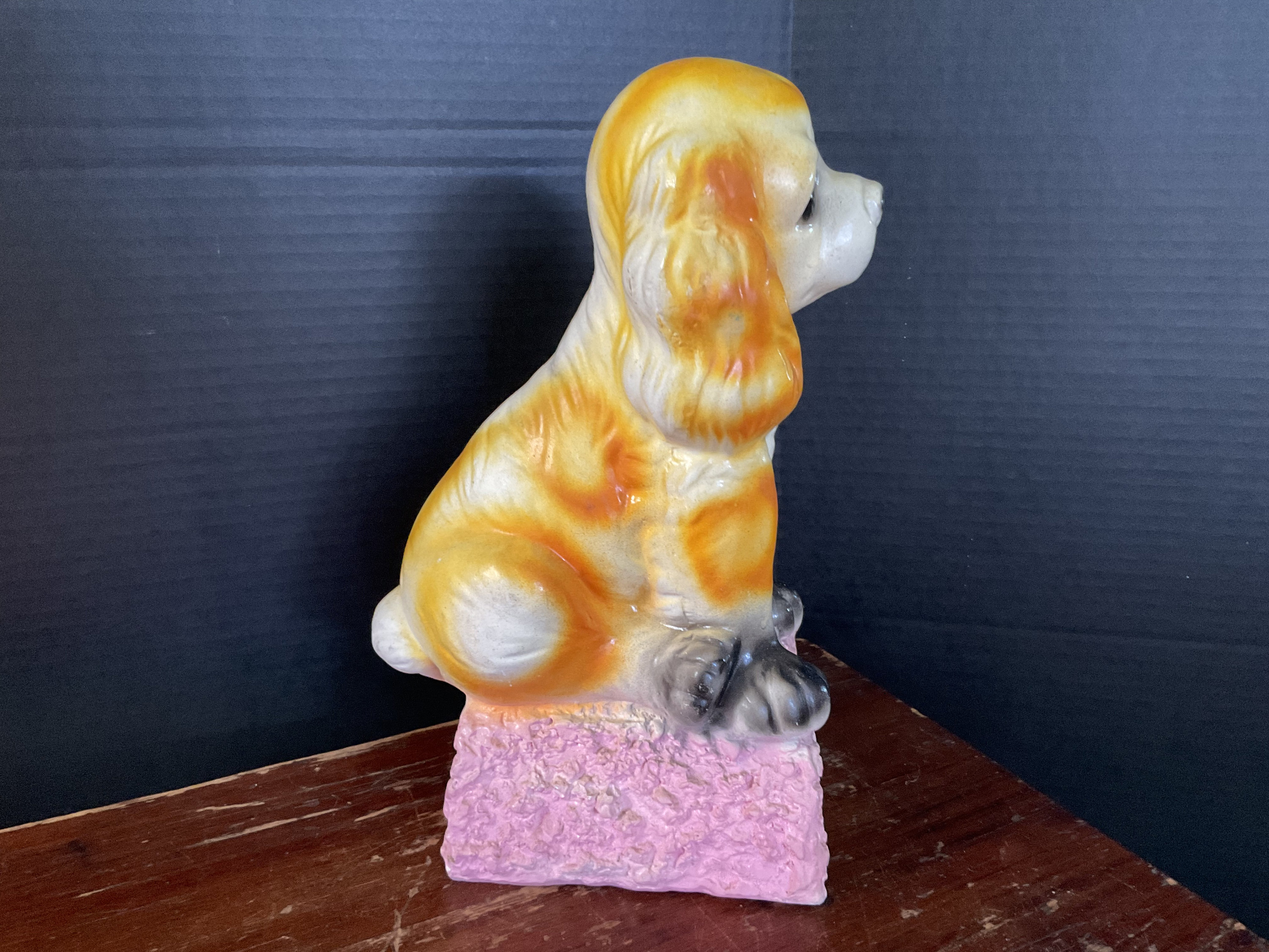 Large Vintage Mid Century 1950s Adorable Chalkware Spaniel - Etsy