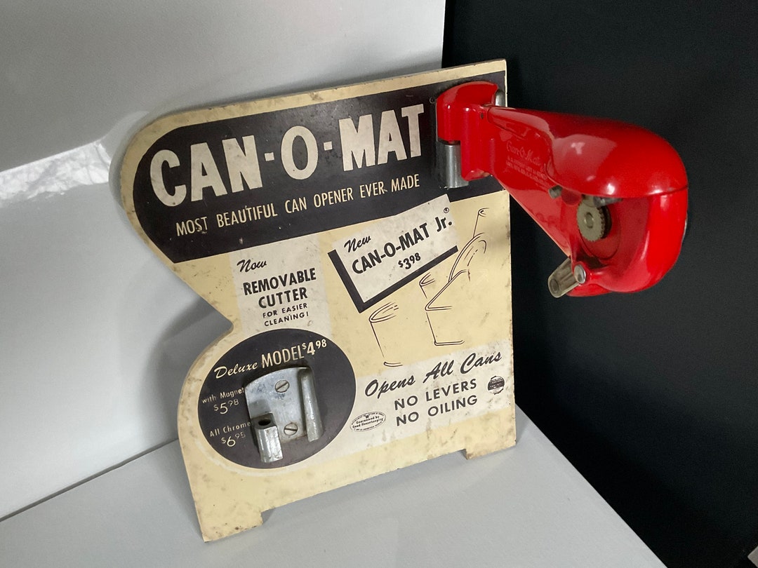 Vintage MCM CAN-O-MAT Advertisement Store Display With Full Size Red ...