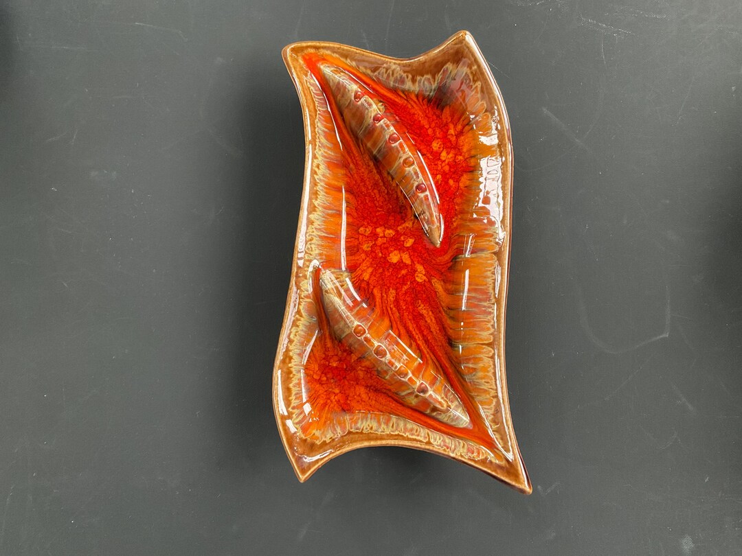 Vintage Atomic Mid Century 1960’s Drip Glaze California Original ...