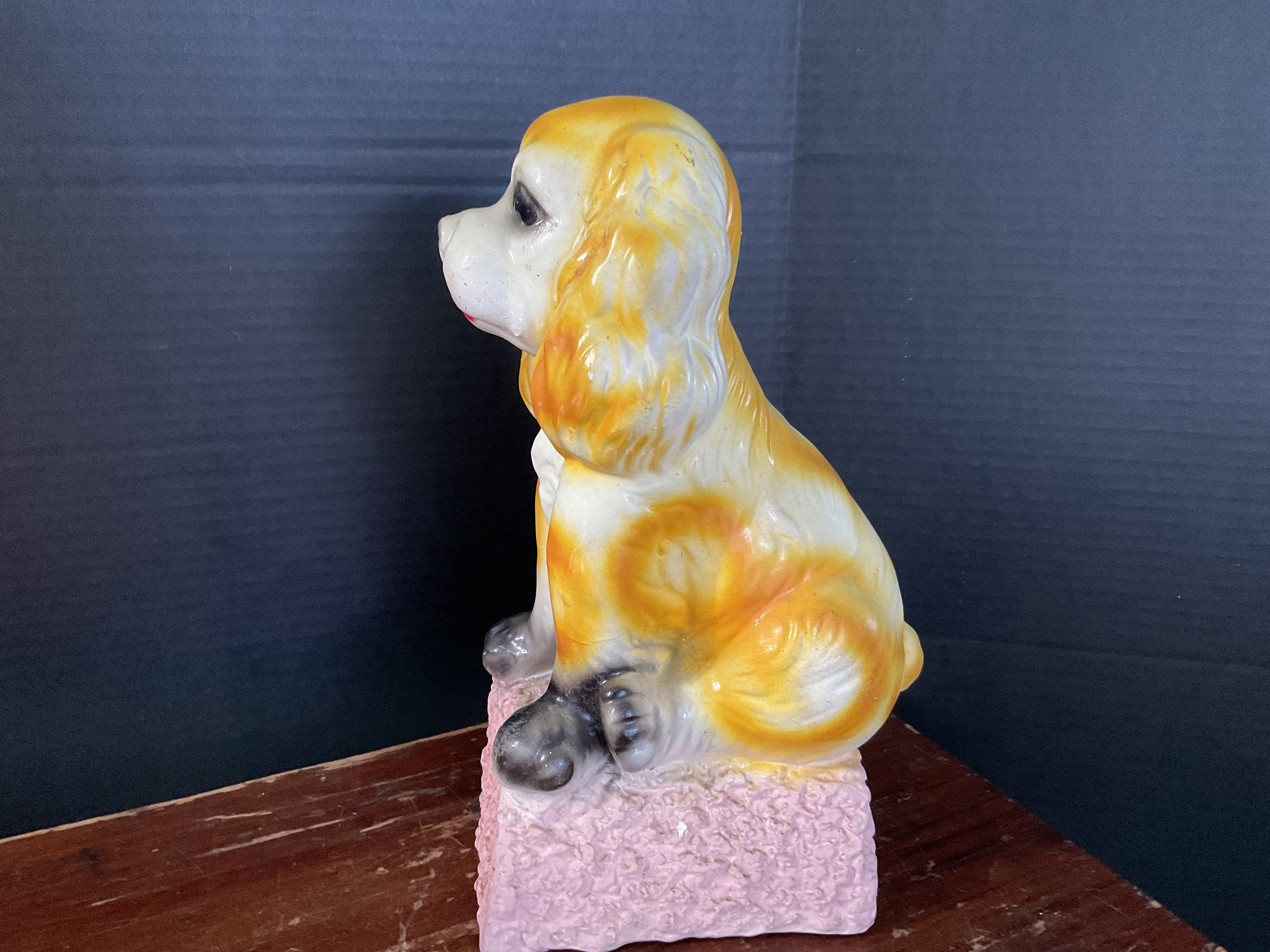 Large Vintage Mid Century 1950s Adorable Chalkware Spaniel - Etsy
