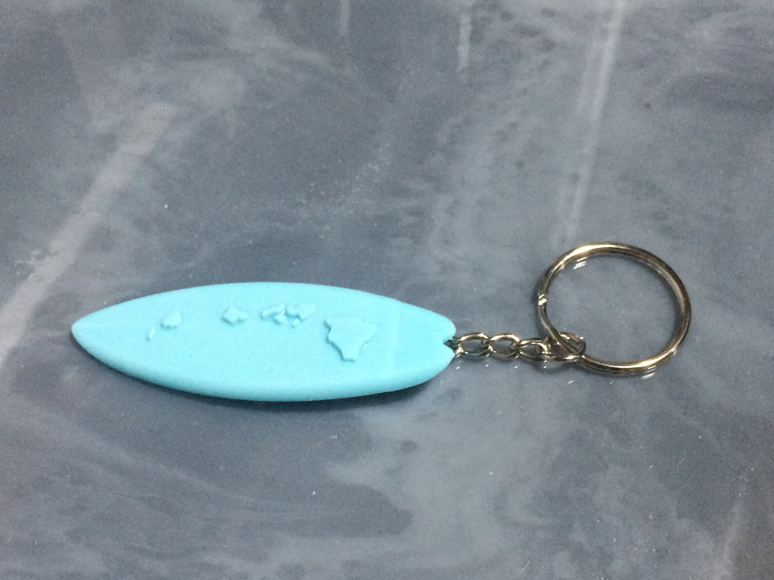 Hawaiian Island Surfboard Keychain - Etsy
