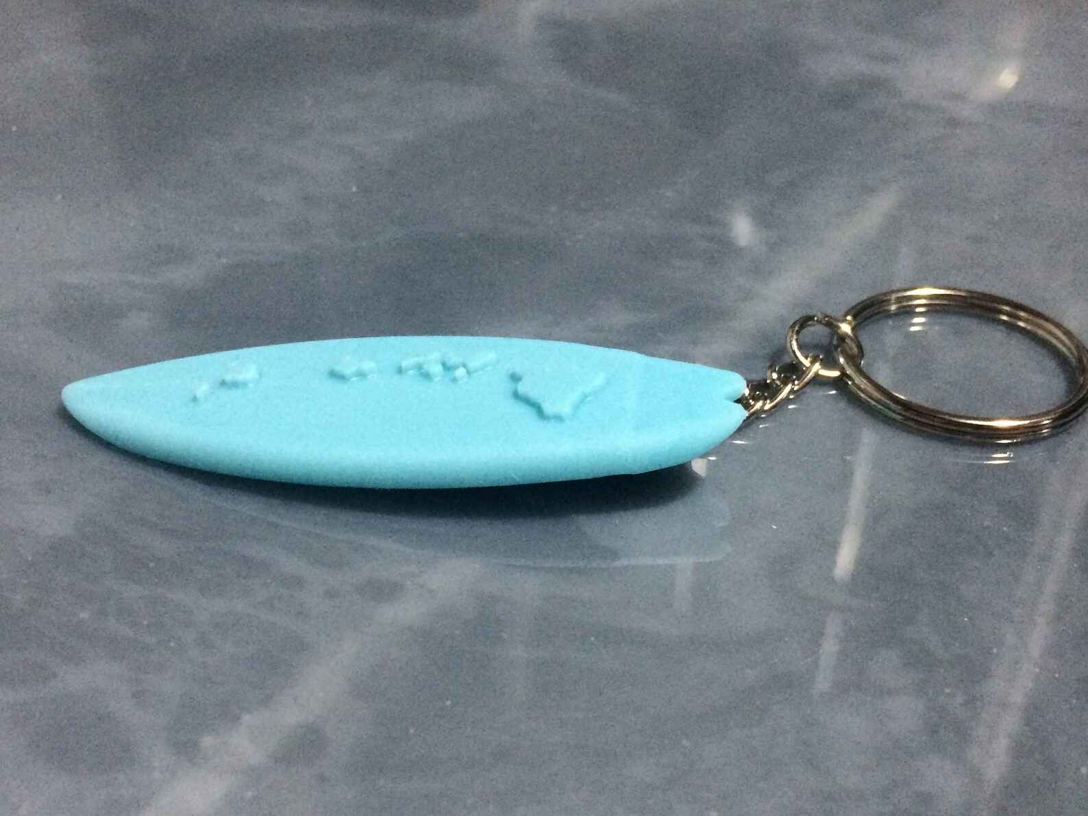 Hawaiian Island Surfboard Keychain - Etsy