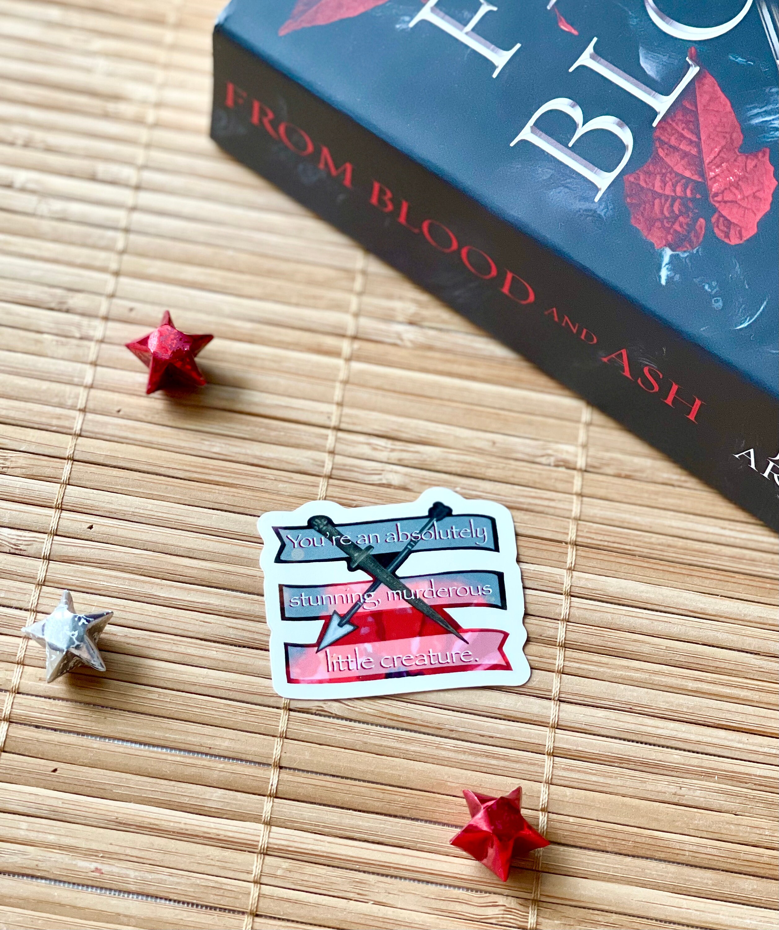 Small From Blood and Ash Sticker Based on the Book by Jennifer - Etsy