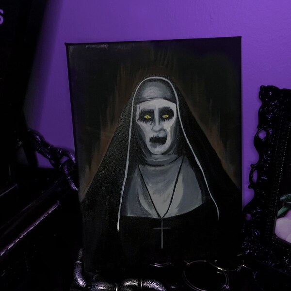 The Nun Painting - Etsy