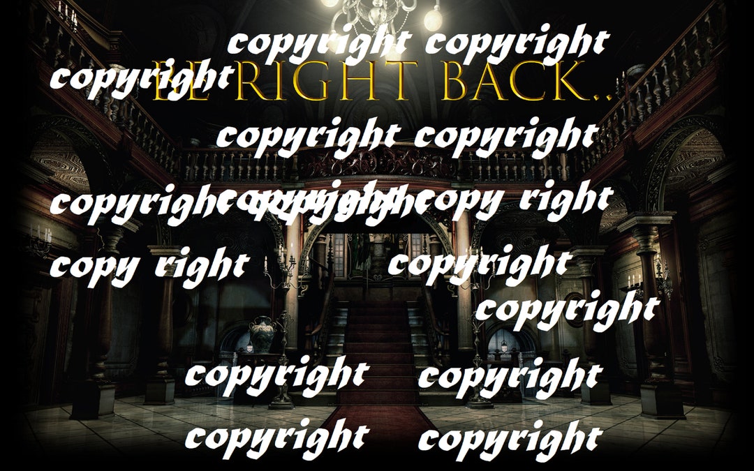 Be Right Back Screen Resident Evil - Etsy