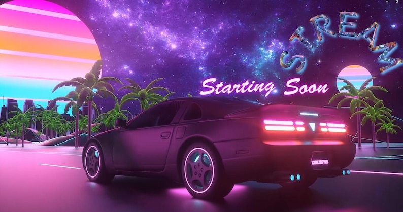 Starting Soon Neon Animated - Etsy