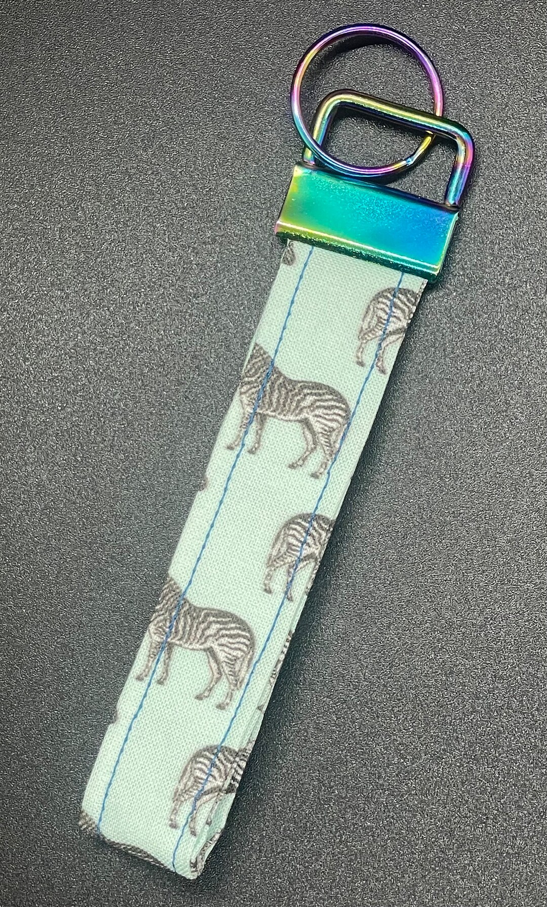 Zebra Keychain - Etsy