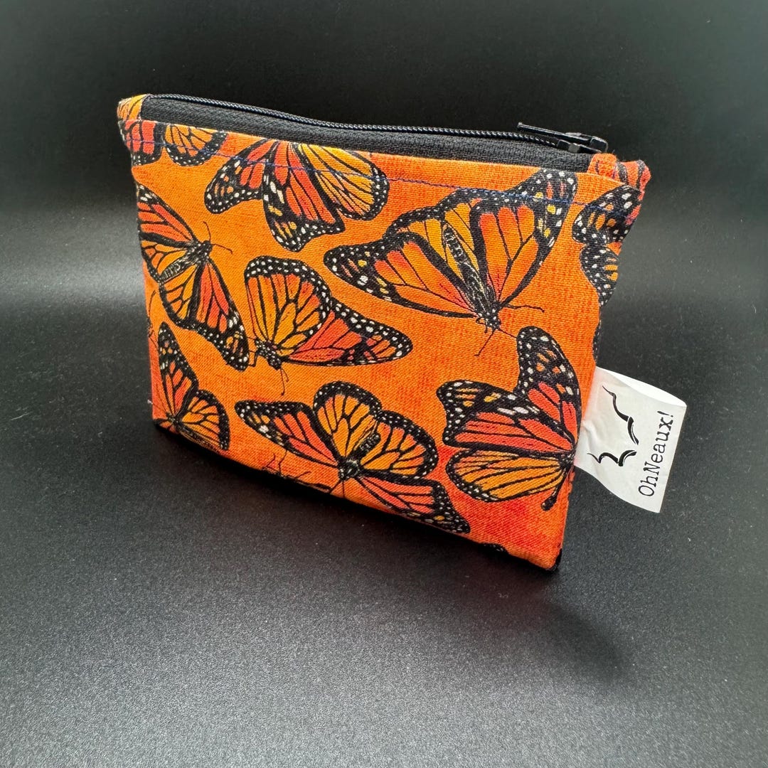 Monarch Zippered Pouch - Etsy