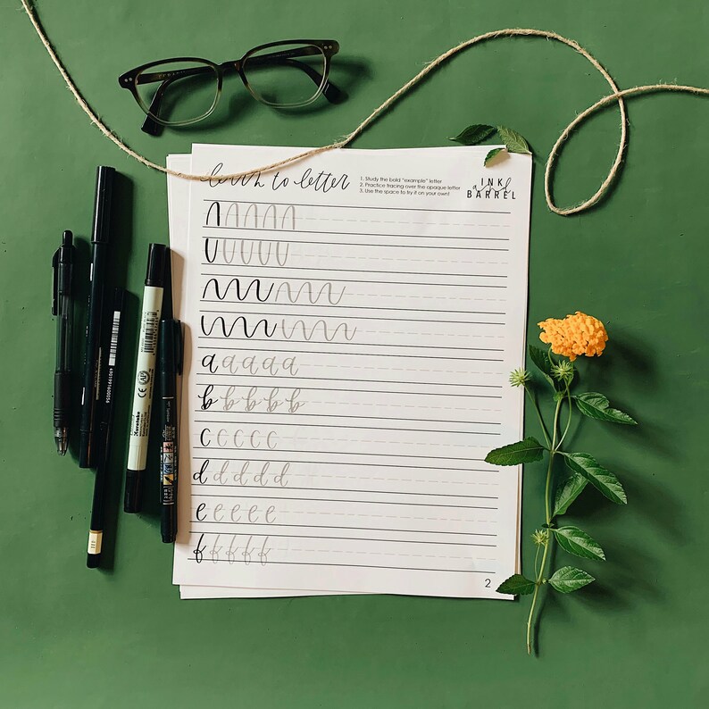 Hand-lettering Worksheets DIGITAL DOWNLOAD - Etsy
