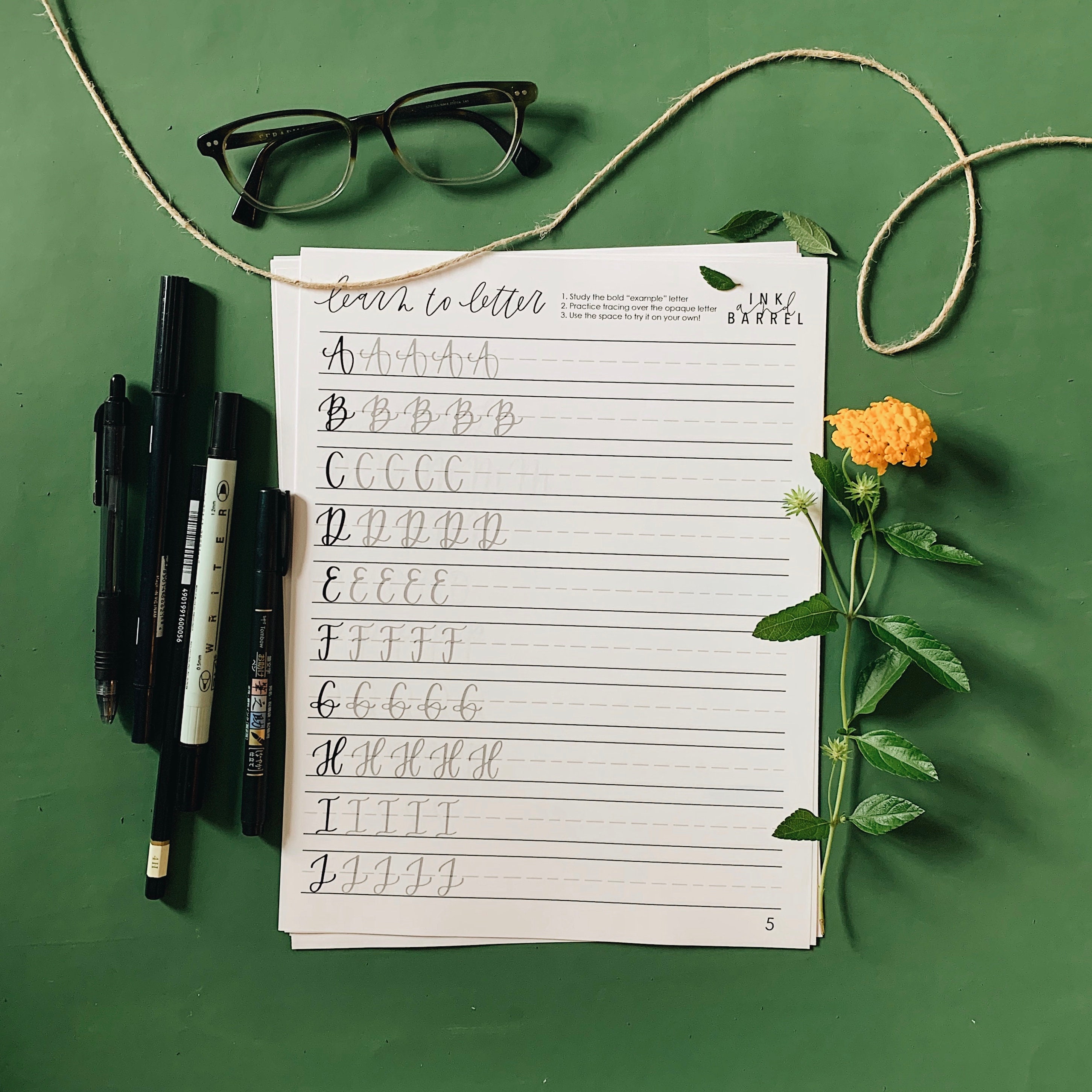 Hand-lettering Worksheets DIGITAL DOWNLOAD - Etsy