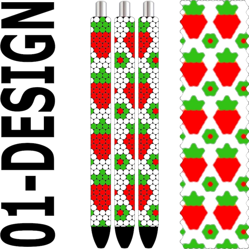 Strawberry Beading Templates - Etsy