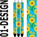 Rhinestone Pen Template – Sunflower Daisy SS10 Bling PDF for Inkjoy ...