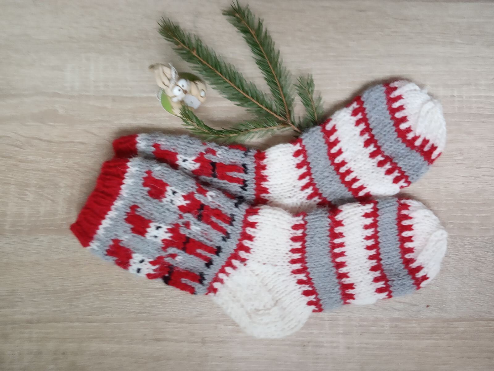 Knitted Winter Socks With Dwarfs for 5-6 Age Child - Etsy