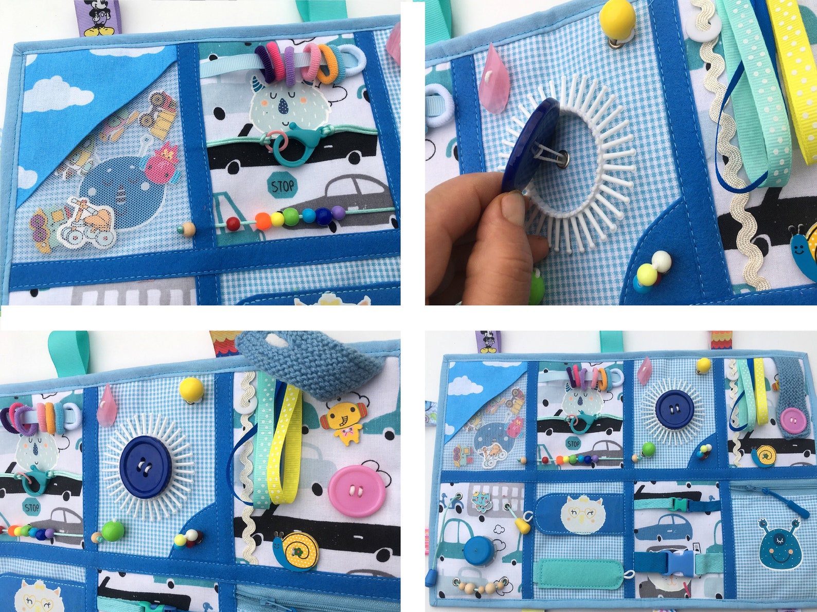 Travel Toy With Fasteners Toddler Toy With Buckle Busy | Etsy