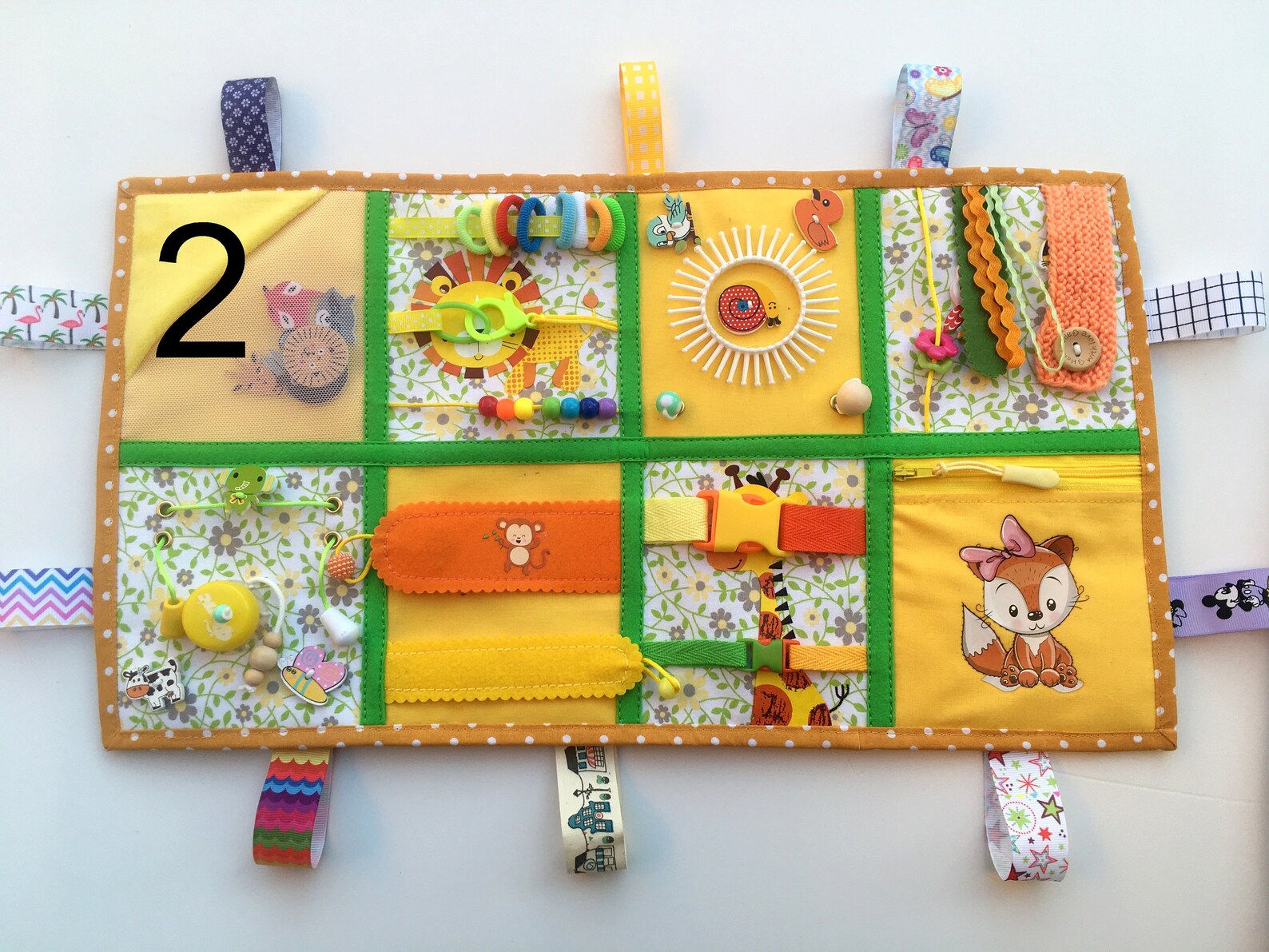 Travel Toy With Fasteners Toddler Toy With Buckle Busy | Etsy