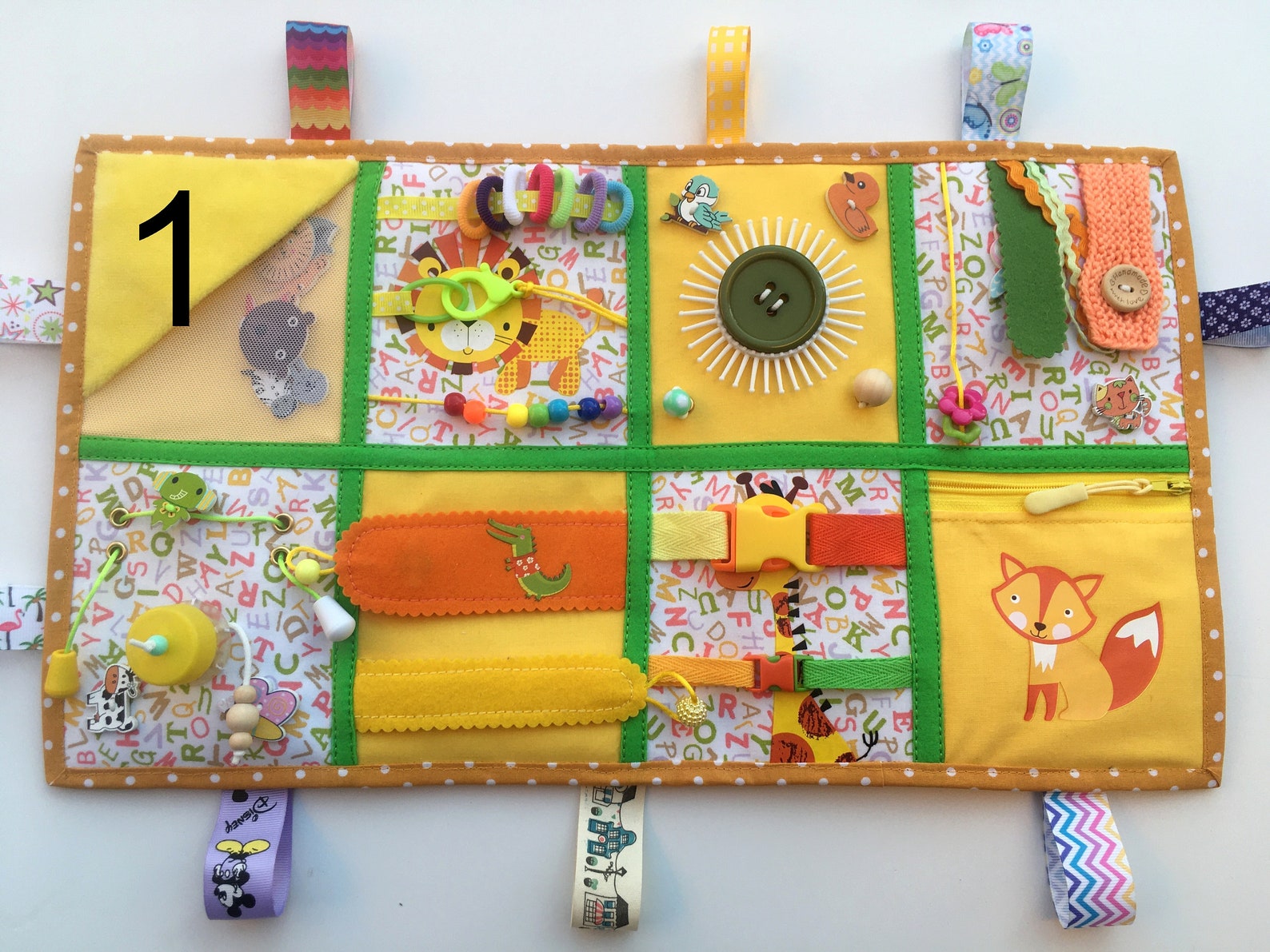 Travel Toy With Fasteners Toddler Toy With Buckle Busy | Etsy