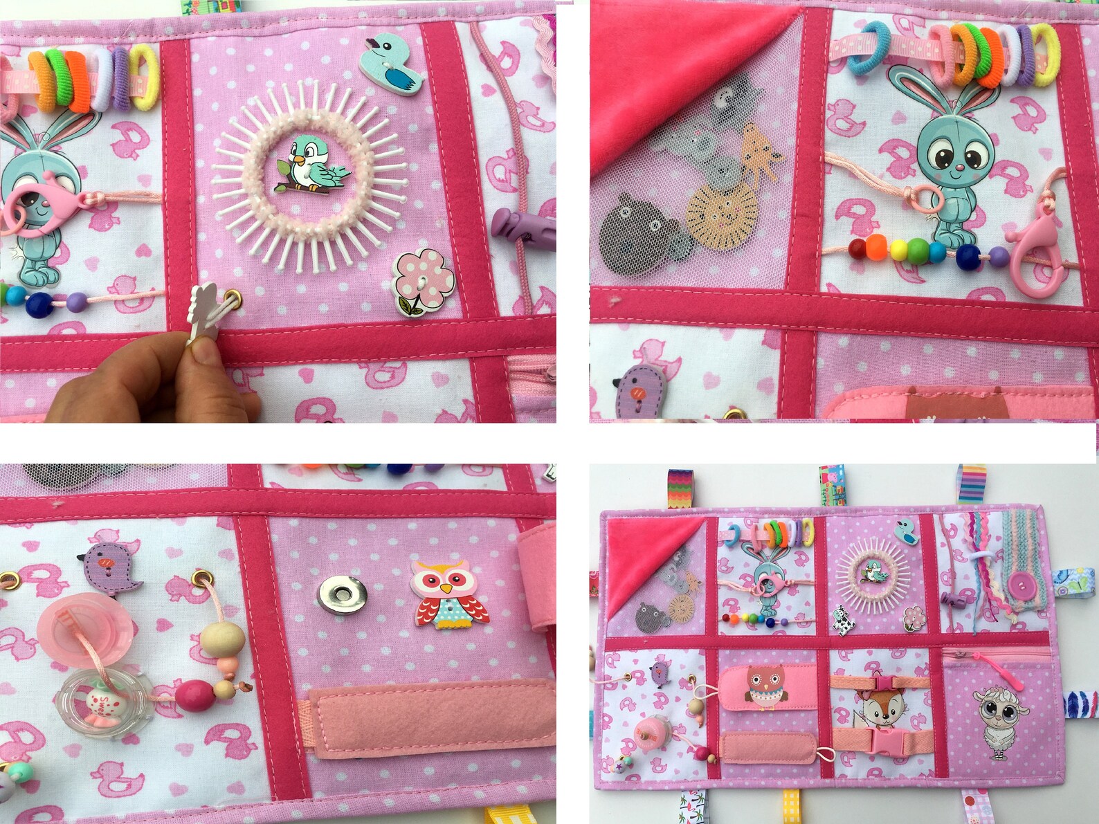 Travel Toy With Fasteners Toddler Toy With Buckle Busy | Etsy