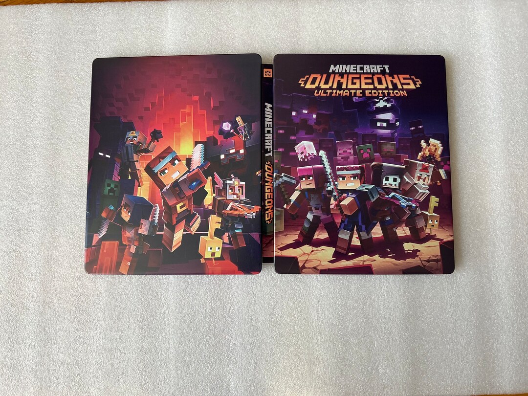 Minecraft Dungeons ULTIMATE Edition Custom Made Steelbook Case Only Ps5 ...