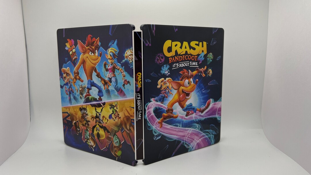 Crash Bandicoot 4 It's About Time Custom Made Steelbook Case Only for ...